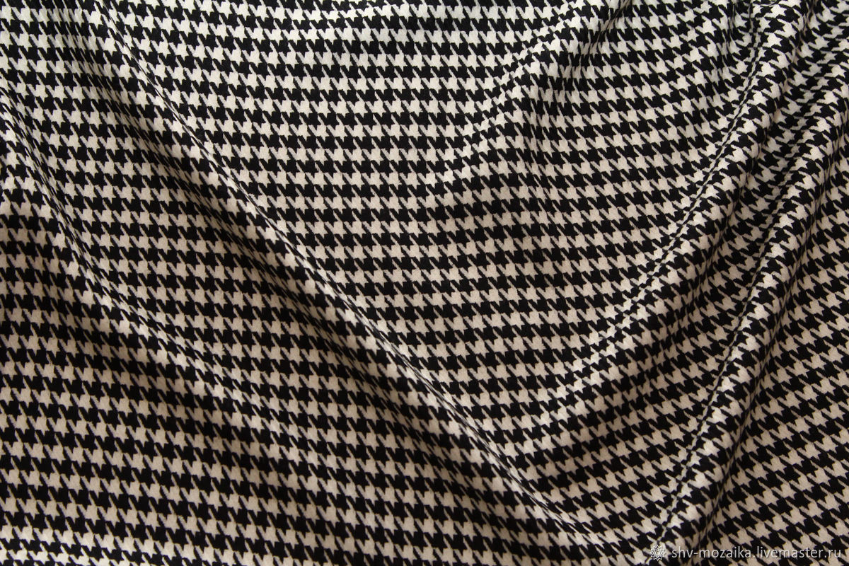 Ткань плательная Гусиная лапка. Цена за метр – купить на Ярмарке ...