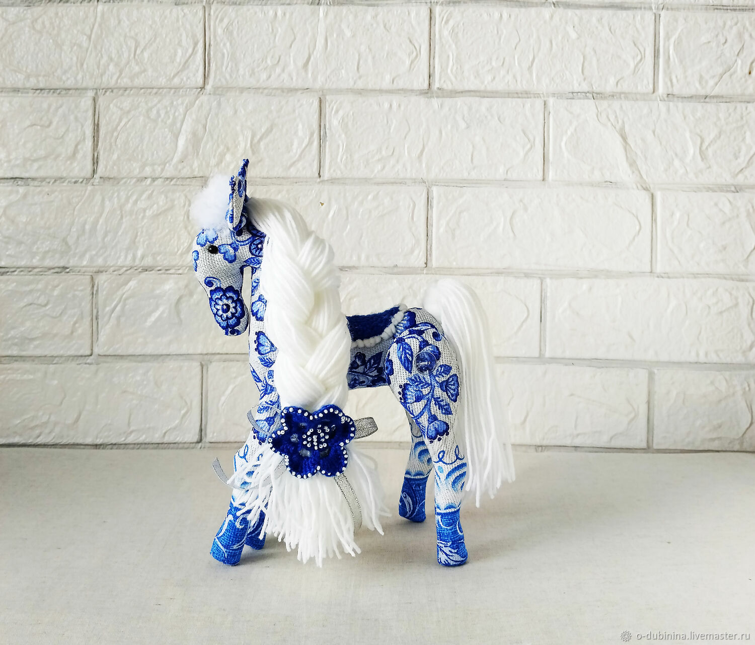 Лошадка "Гжель - 2" - символ 2026 года купить в интернет-магазине ...