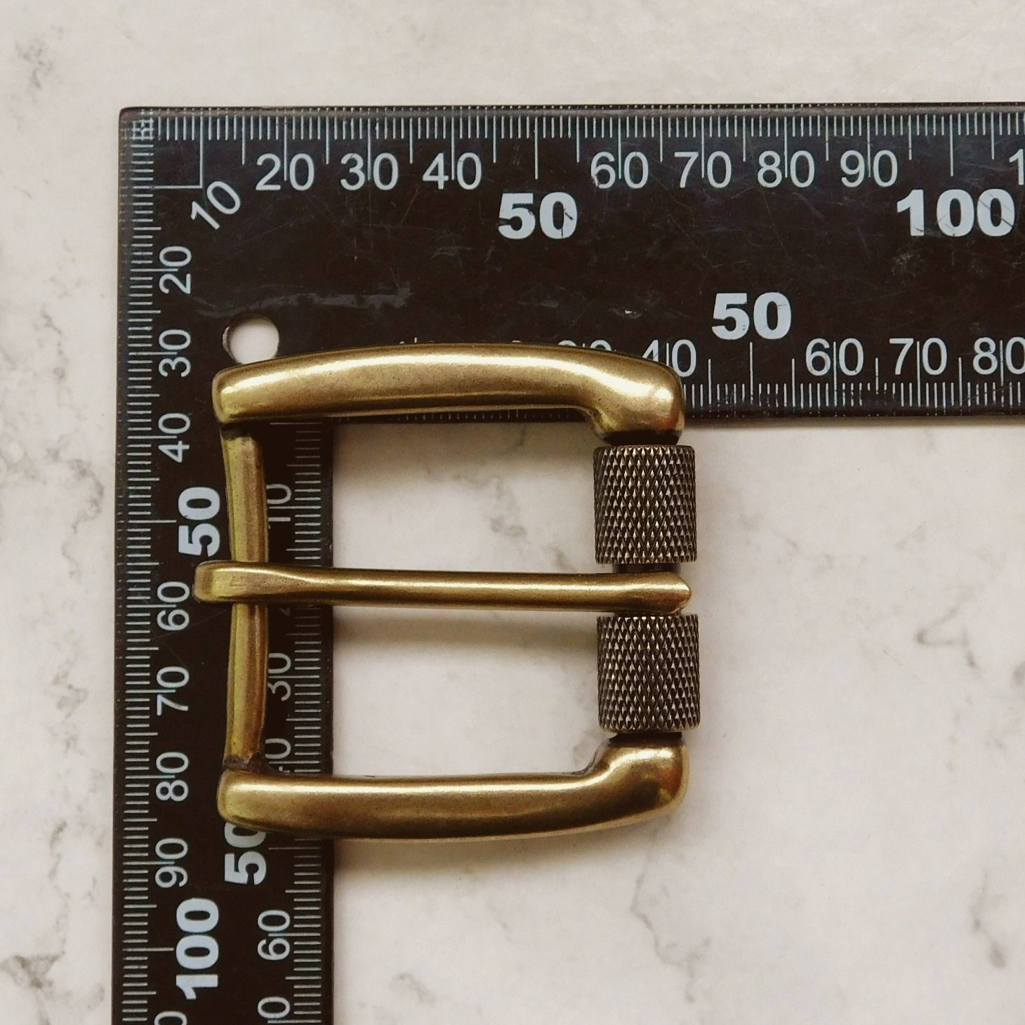 Пряжка латунная #92, 40мм, с роллером, латунь купить в интернет ...