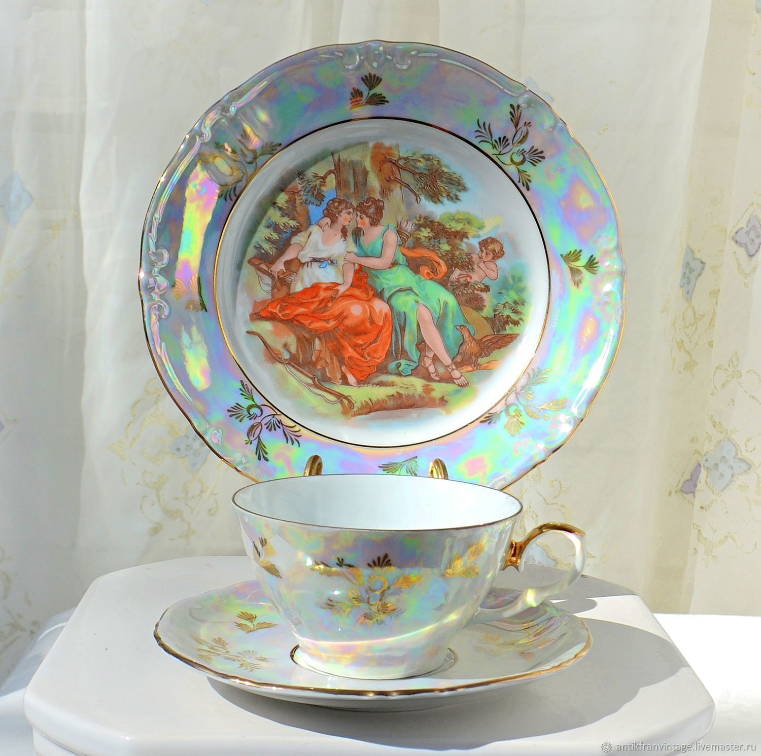 KAHLA 1957-1964, сервиз Мадонна, чайное трио купить в интернет-магазине Ярмарка Мастеров по цене ...