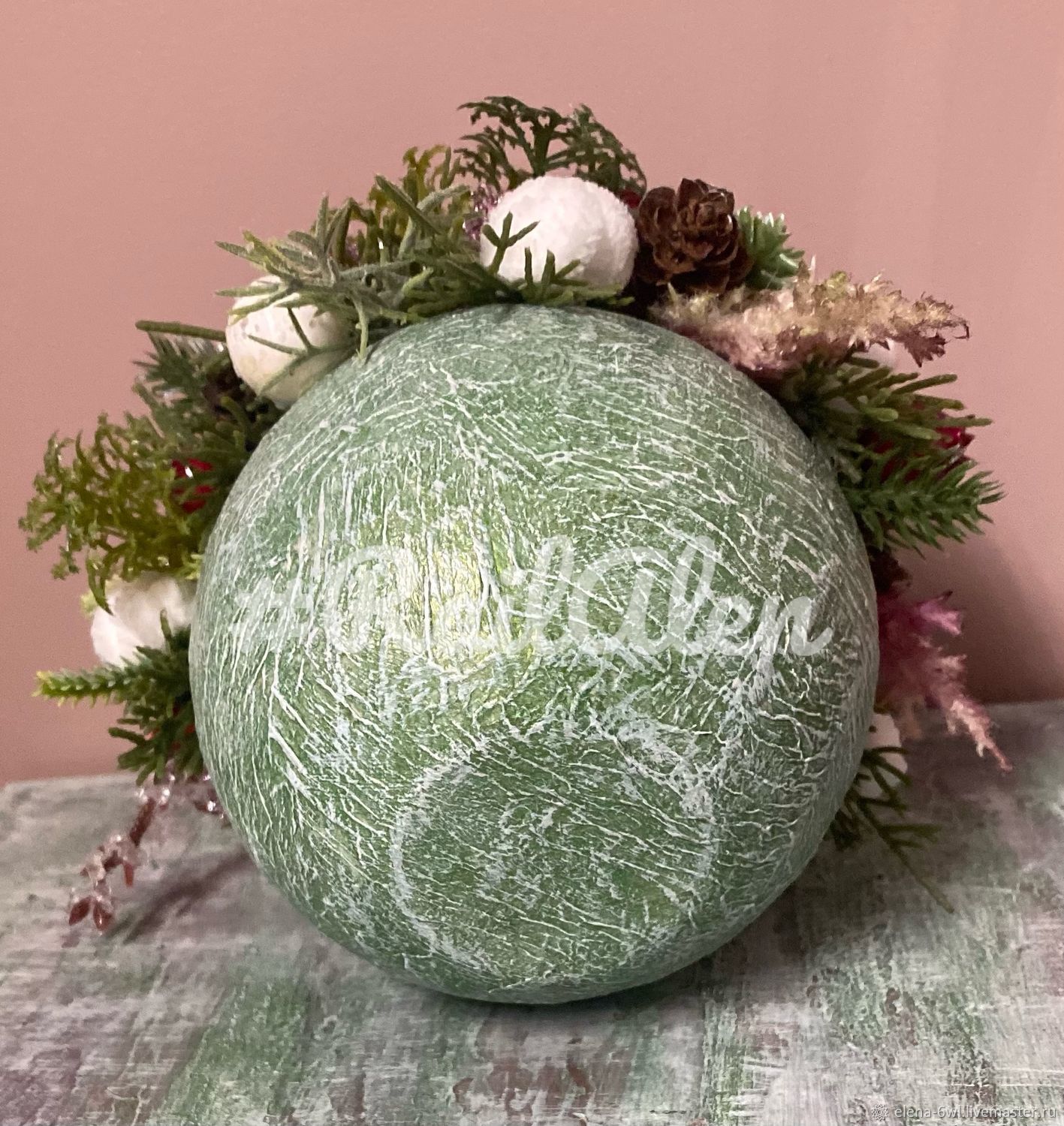 Новогодний шар – заказать на Ярмарке Мастеров – VV4XARU | Новогодние ...