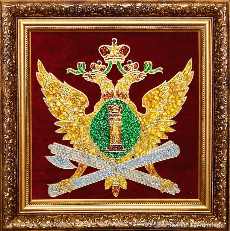 Эмблема ФССП России из янтаря на заказ в интернет-магазине Ярмарка ...