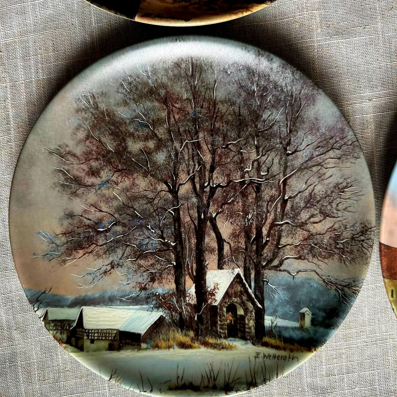 Винтаж: Настенные тарелки "Древние гиганты". 19,5 см купить в интернет-магазине Ярмарка Мастеров ...