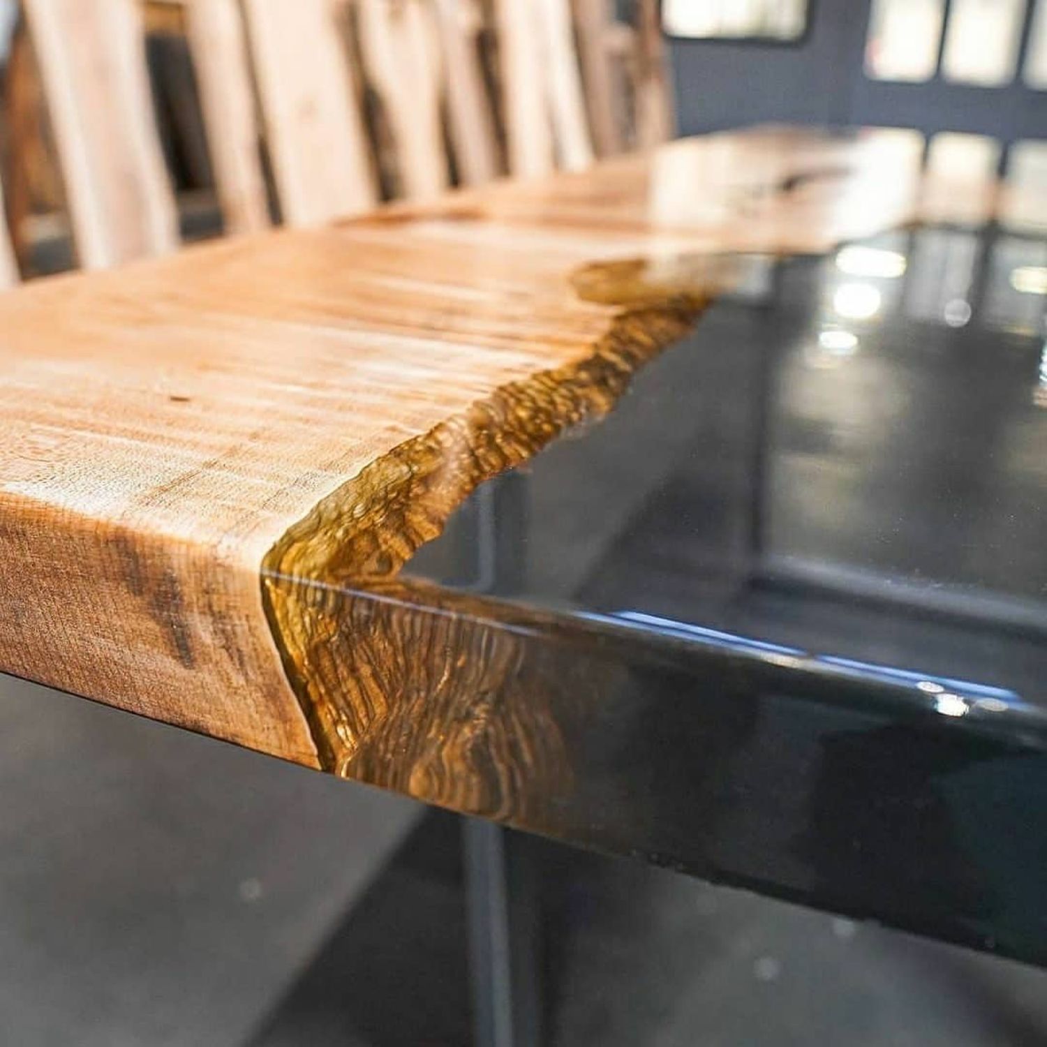 Стол-река из эпоксидной смолы и слэба в интернет-магазине Ярмарка ...