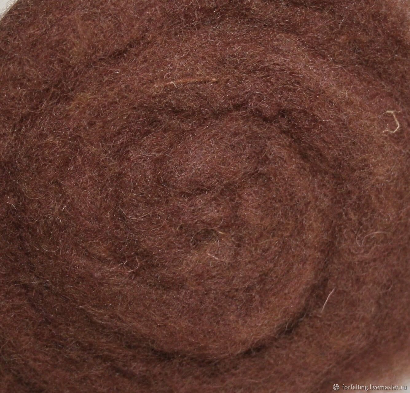 Шерсть для валяния Новозеландский Кардочес 1121 Медвежонок 50г купить в ...