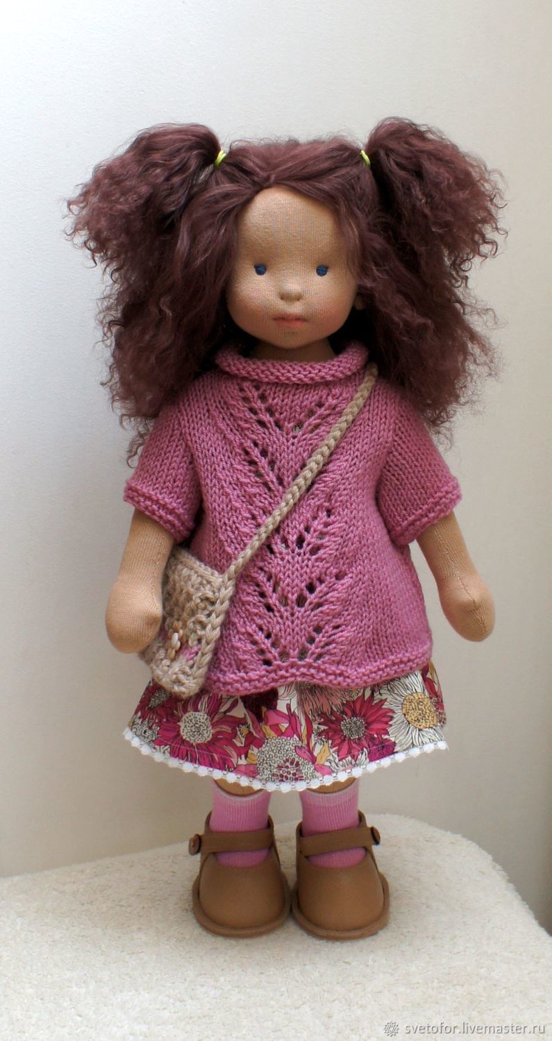 Куколка для Аксинии, 43 см вальдорфская кукла ООАК – заказать на ...