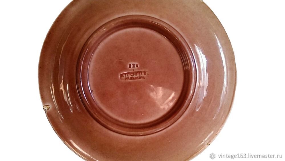 Винтаж: Антикварная тарелка 19 века! Майолика купить в интернет ...