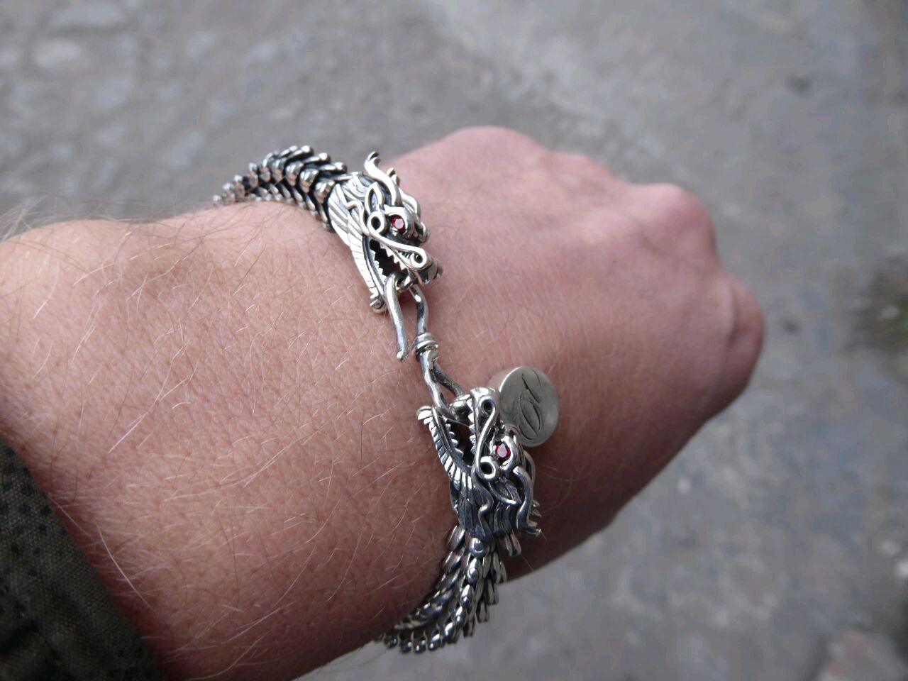 Мужской серебряный браслет "Дракон", серебро 925 пробы в интернет ...