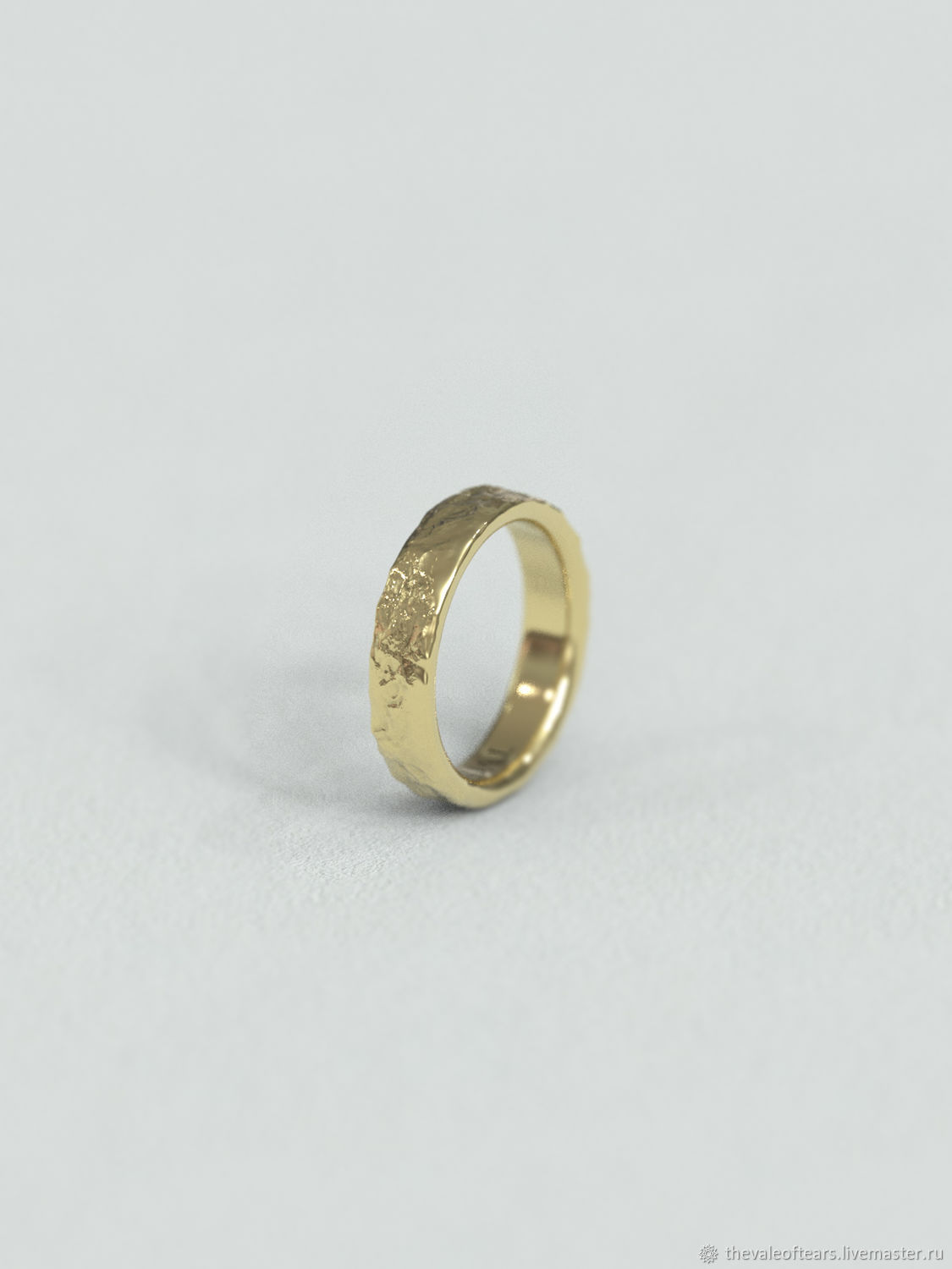 Кольцо Wrinkle Band Ring Brass на заказ в интернет-магазине Ярмарка ...