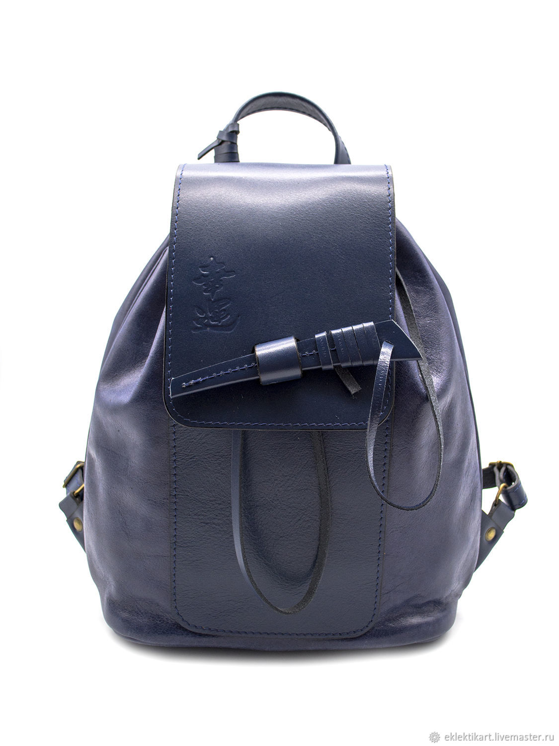 Рюкзак женский кожаный "Токио" (синий) купить в интернет-магазине ...