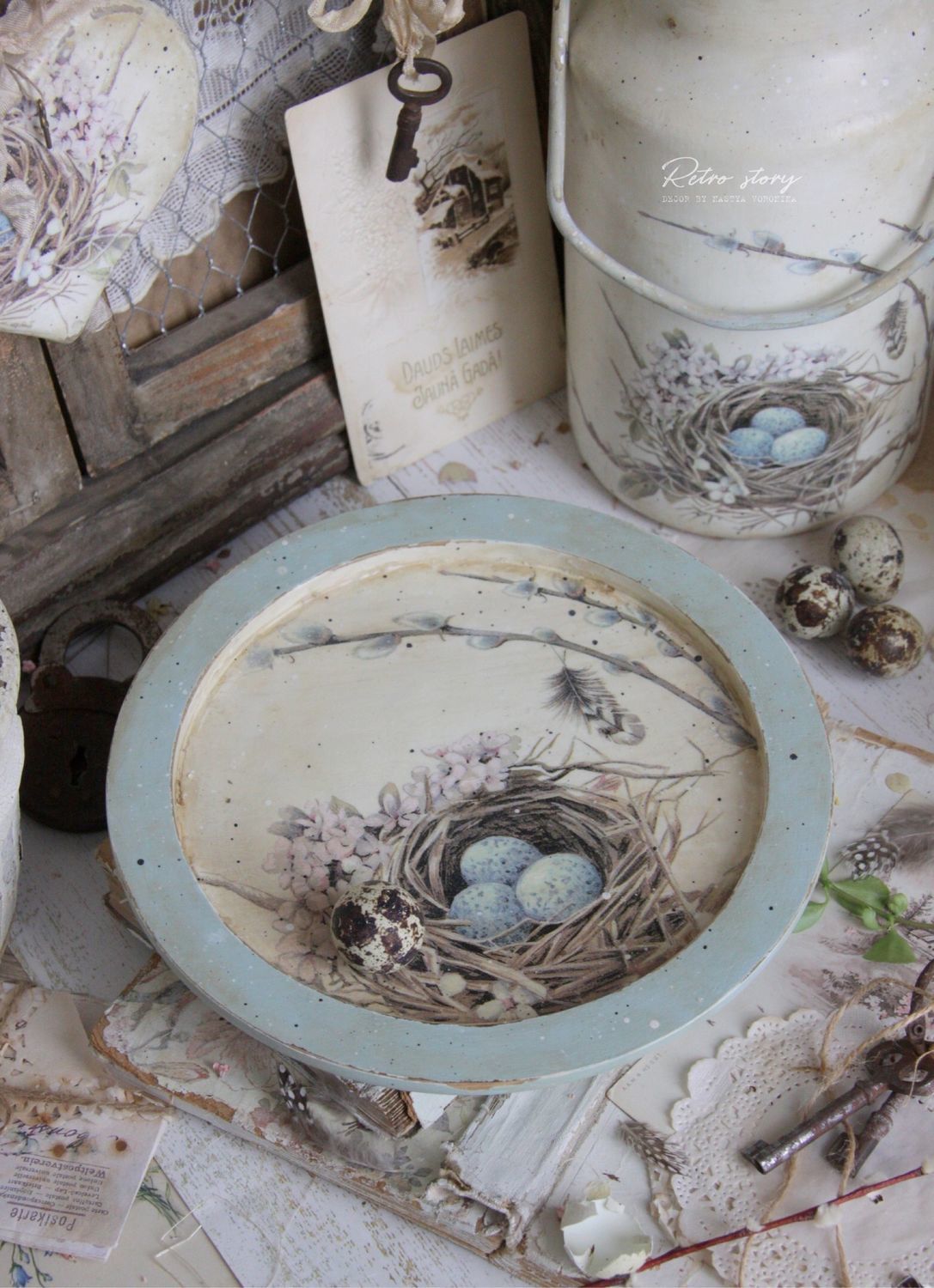 Дубовая тарелка-поднос Гнёздышко – заказать на Ярмарке Мастеров ...