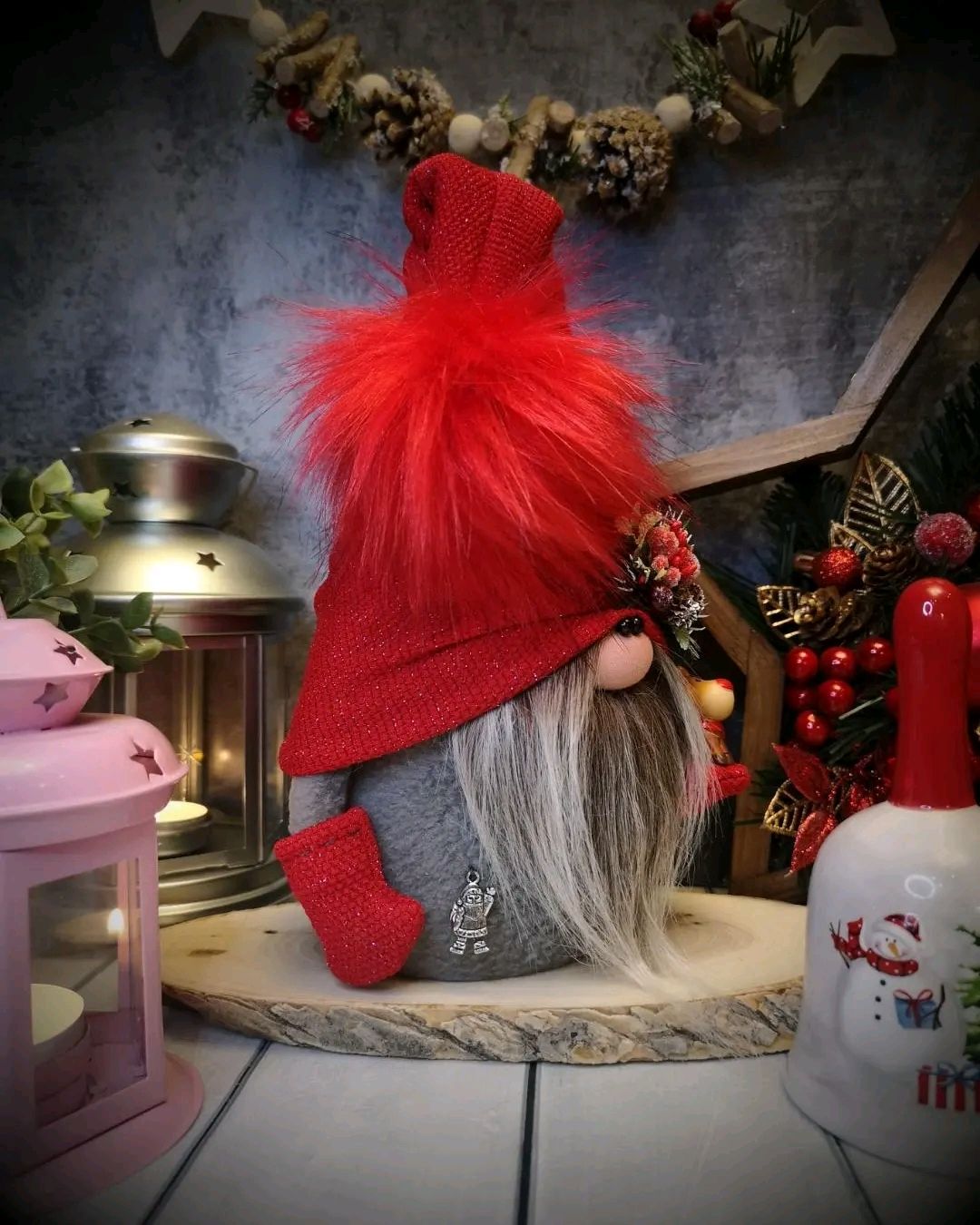 Новогодний гномик – заказать на Ярмарке Мастеров – SB1MMRU | Элементы ...