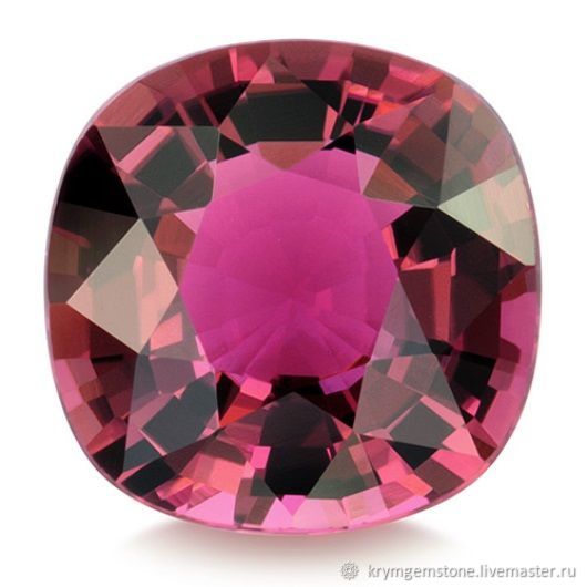 Турмалин красный кушион 8,5х8,5 мм 2.21 ct купить в интернет-магазине ...
