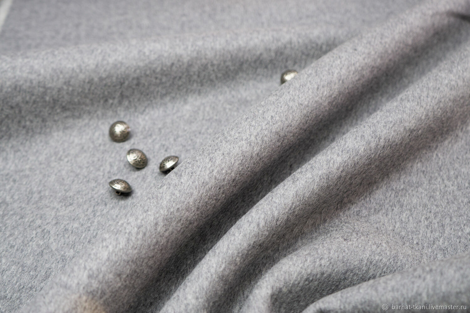 Пальтовая шерсть double PIACENZA светло-серая – купить на Ярмарке ...