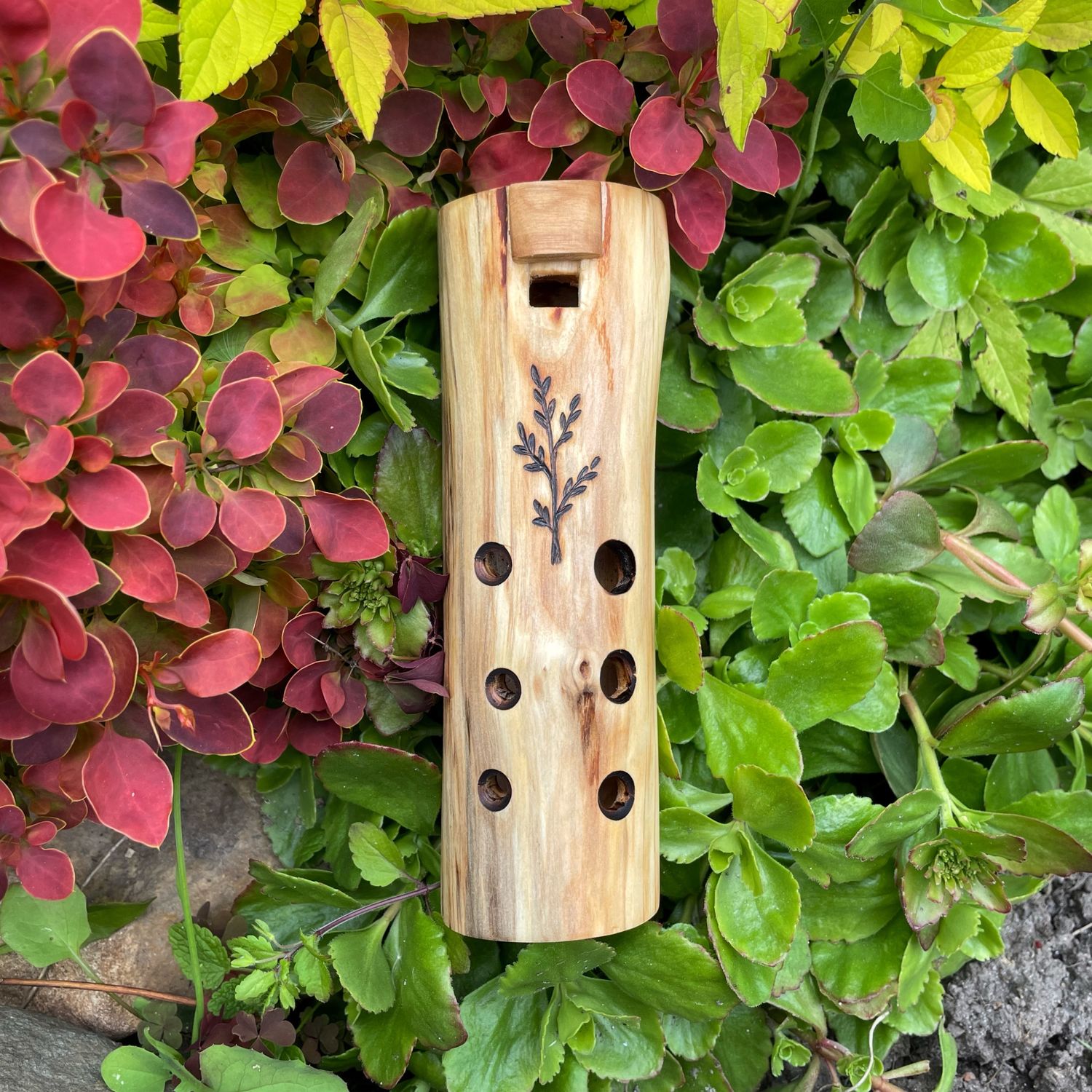 Деревянная окарина из ивы в тональности G #440 Hz купить в интернет ...