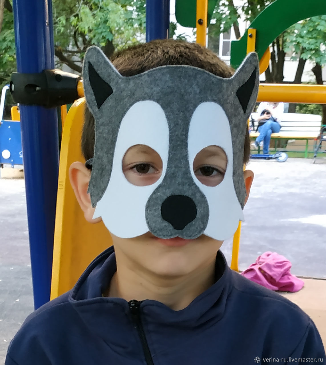 Карнавальные маски: Маска из фетра "Волчёнок" – купить на Ярмарке ...
