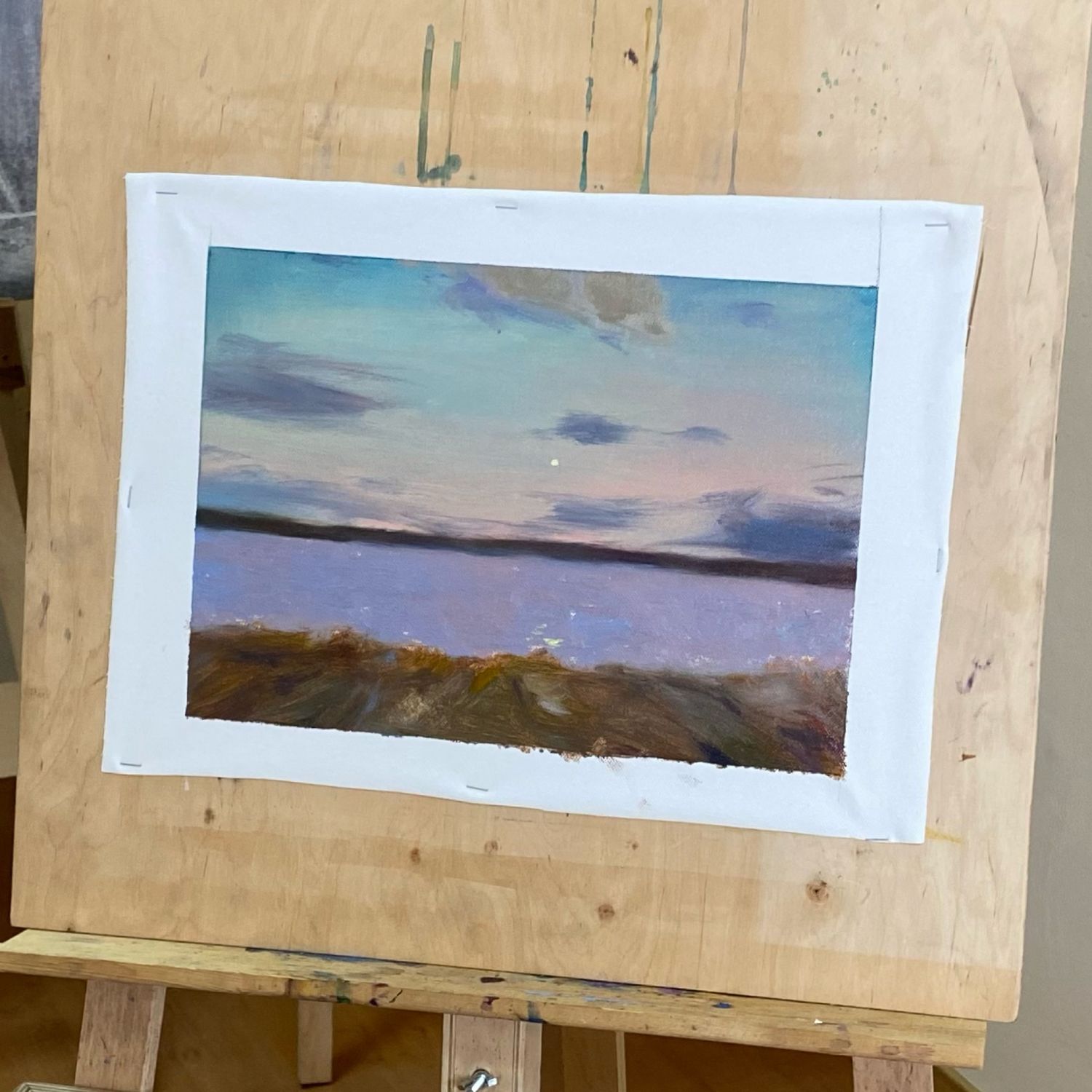 Этюд «озеро» в интернет-магазине Ярмарка Мастеров по цене 10000 ...