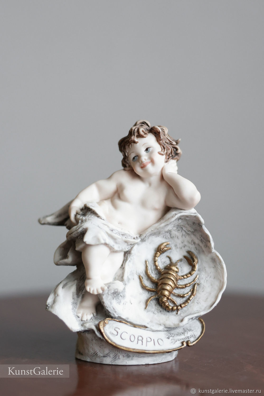 Винтаж: Херувим Скорпион Giuseppe Armani Capodimonte Florence статуэтка ...