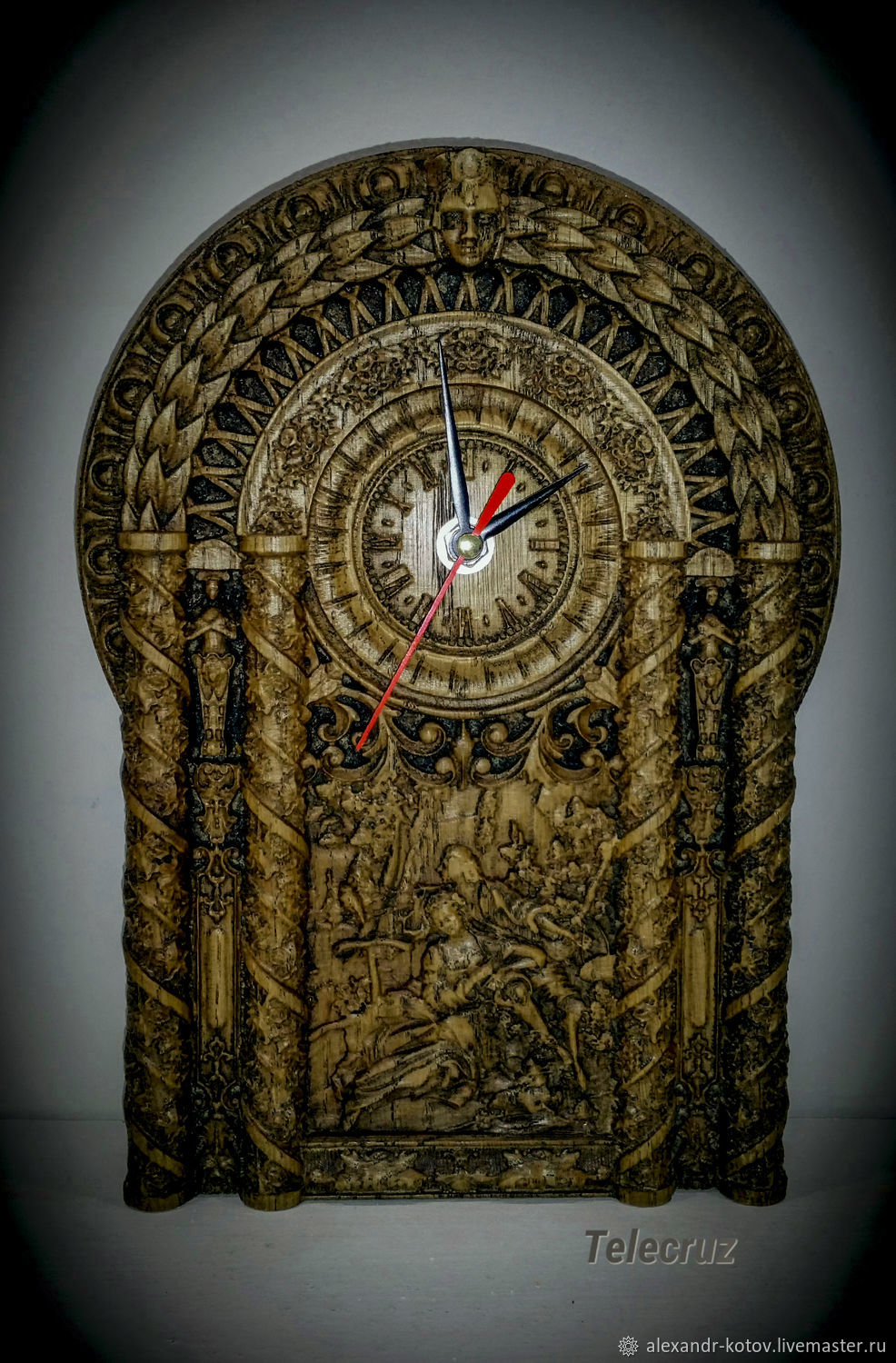 Часы настенные – купить онлайн на Ярмарке Мастеров – OVWDQRU | Часы ...