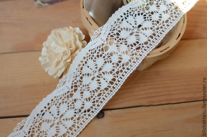 Кружево бежевое Хлопок 100% - 4,8 см. артикул 6,61 купить в интернет ...