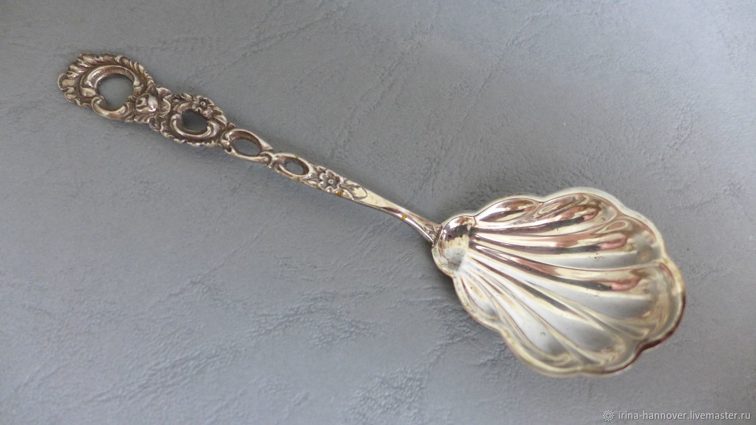 Винтаж: Резерв.Серебряная ложка-ракушка для сахара или специй купить в ...
