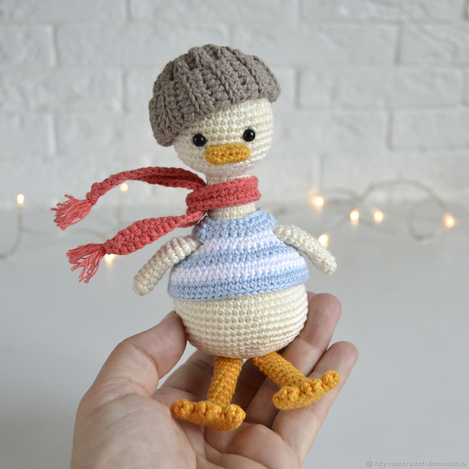 Мастер-класс: гусь моряк амигуруми крючком в интернет-магазине Ярмарка Мастеров по цене 350 ...
