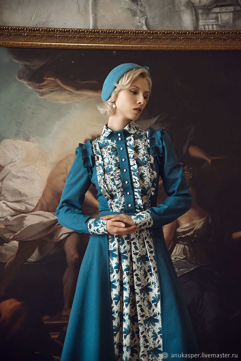 Платья: "Васильки" купить в интернет-магазине Ярмарка Мастеров по цене ...