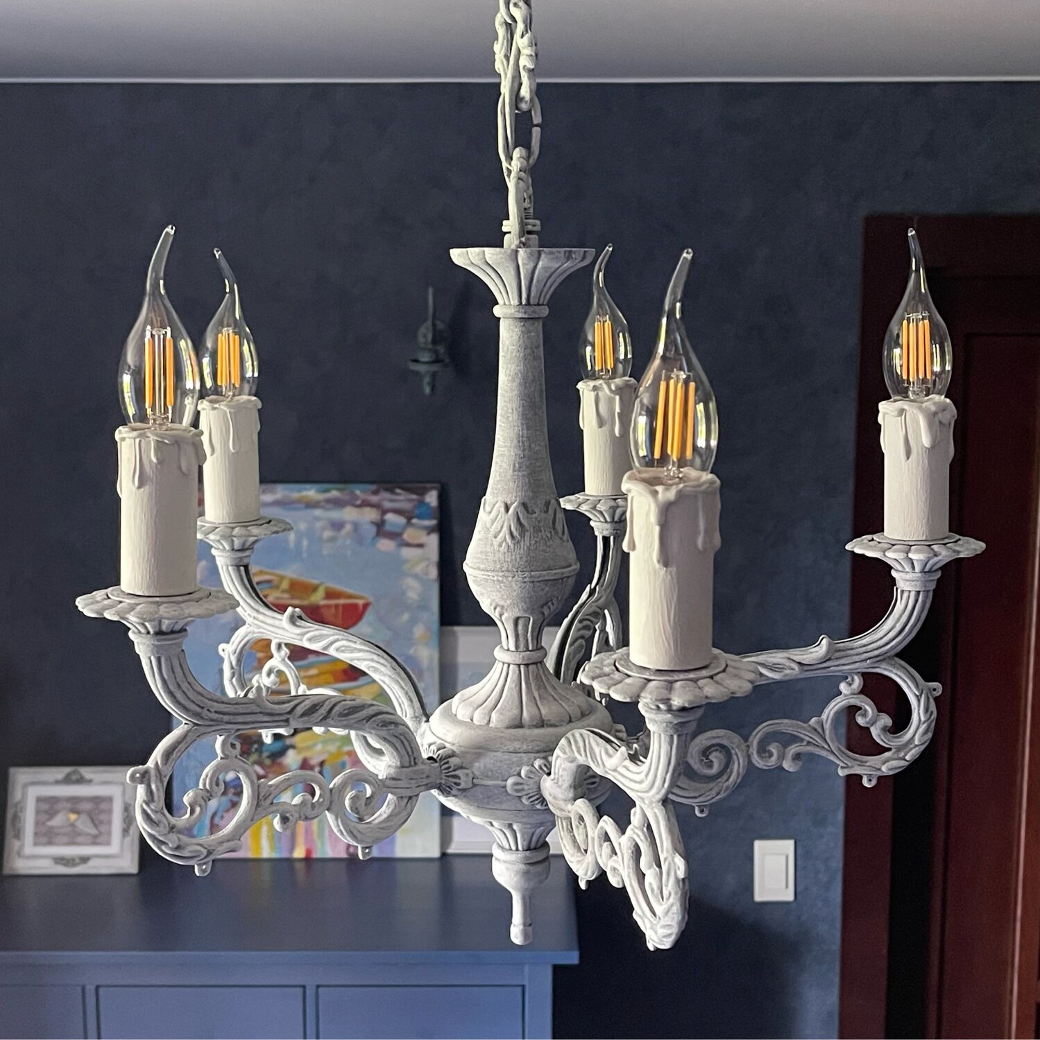 Люстра винтажная 5-рожковая на заказ в интернет-магазине Ярмарка ...