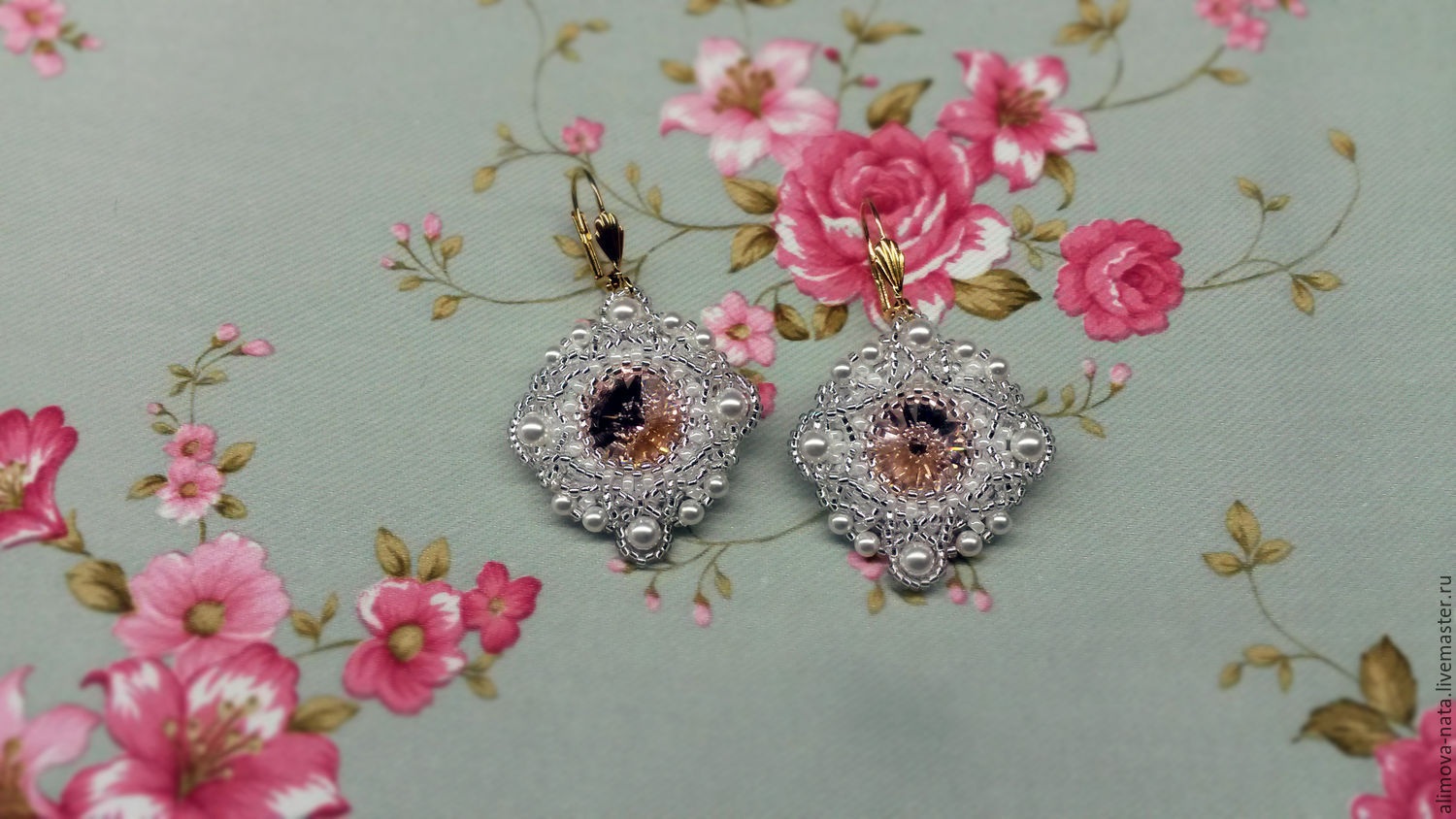 Серьги "Vintage Rose" в интернет-магазине Ярмарка Мастеров по цене 1500 ...