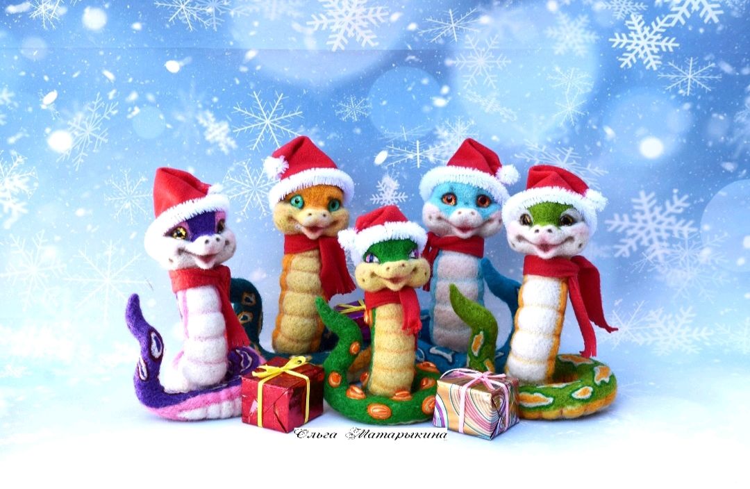 Змейки - символ Нового 2025 года на заказ в интернет-магазине Ярмарка ...