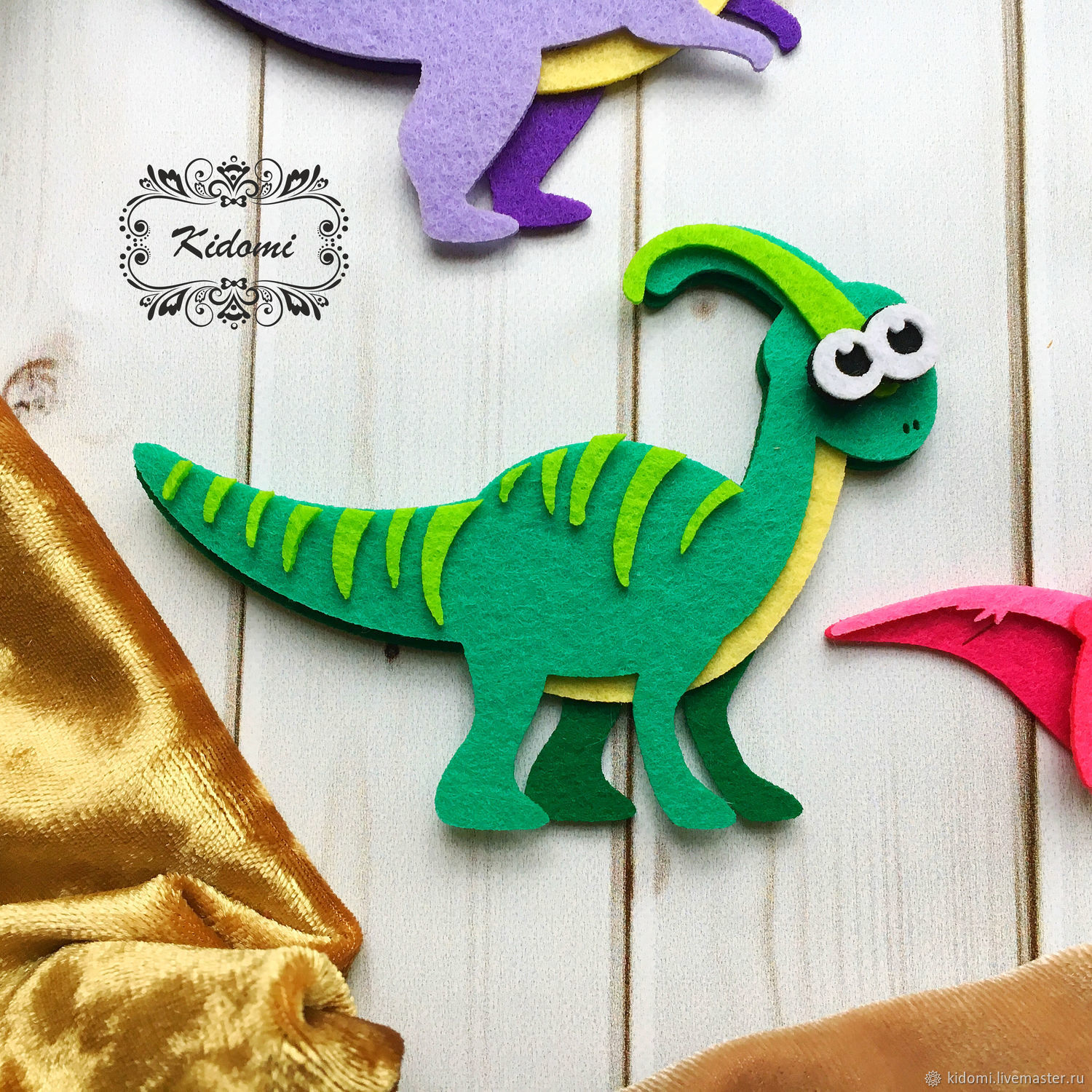 Вырубка из фетра "Динозавры" – заказать на Ярмарке Мастеров – IWHSHRU ...