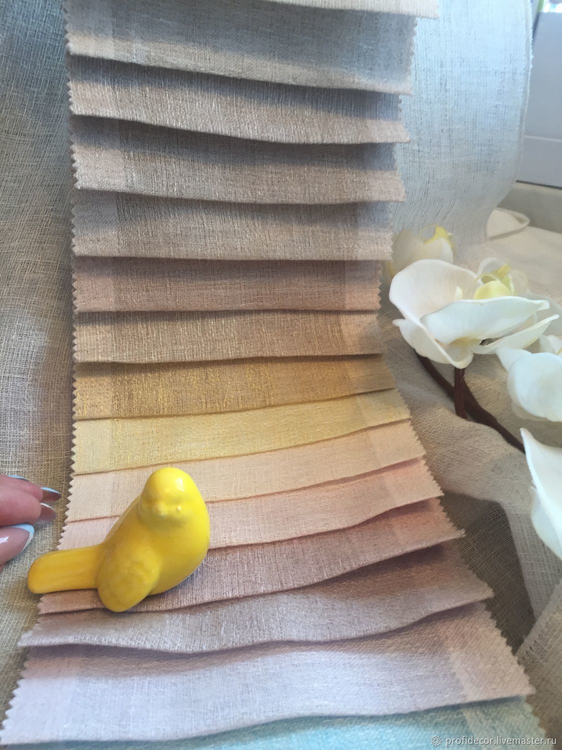 Тюль лен 100%Италия – заказать на Ярмарке Мастеров – SX22SRU | Тюль, Москва