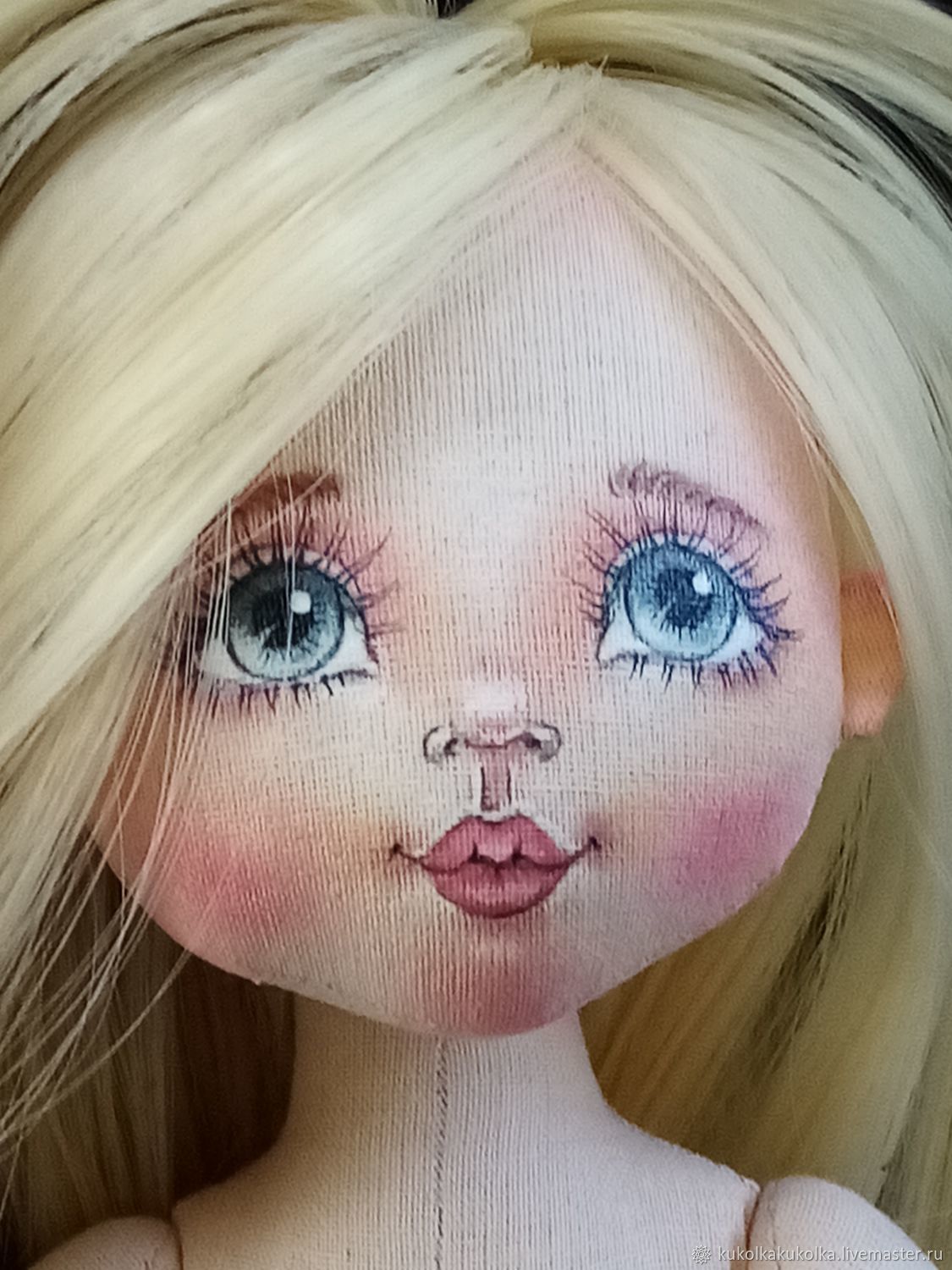 3. Заготовка куклы с лицом и волосами, 29см в интернет-магазине Ярмарка ...