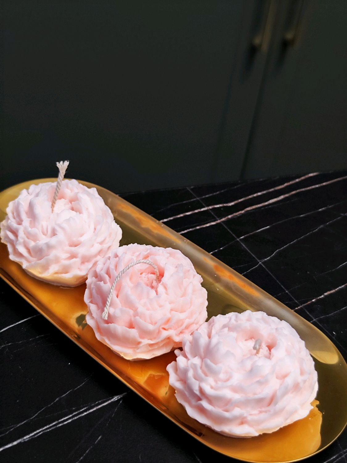 Свеча пион из соевого воска в интернет-магазине на Ярмарке Мастеров ...