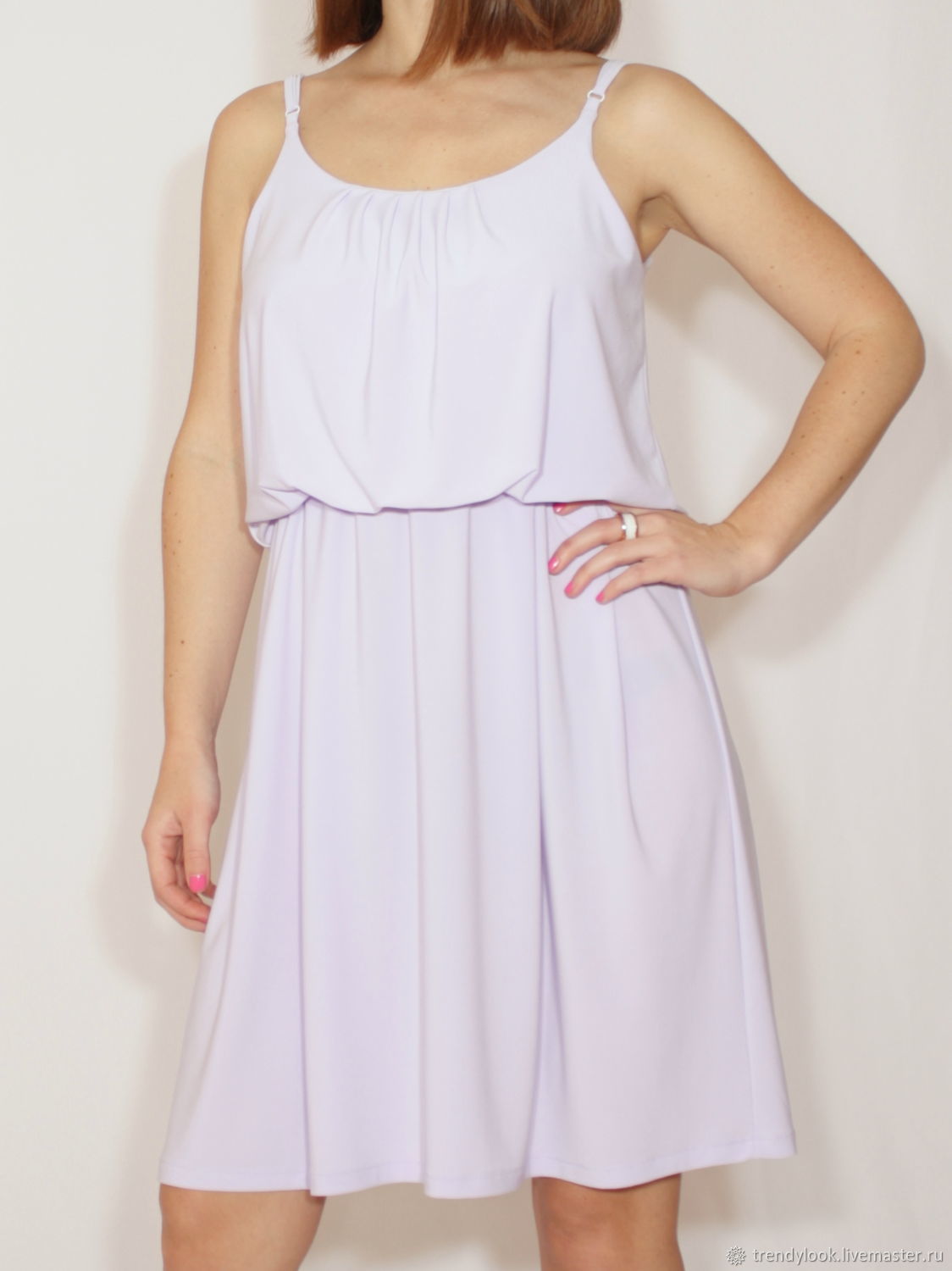 Платье летнее, короткий сарафан на бретельках в интернет-магазине на ...