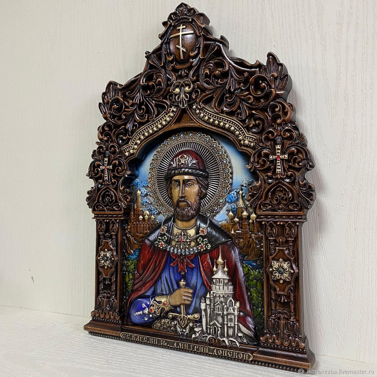 Иконы: Икона Дмитрий Донской купить в интернет-магазине Ярмарка ...
